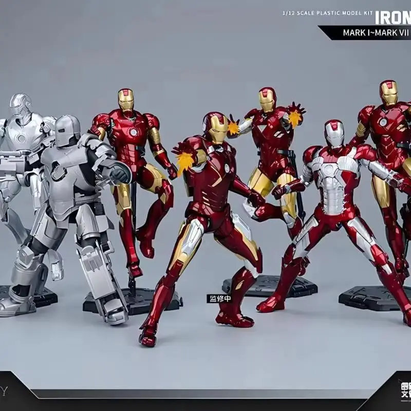 Genuine Iron Man Mk45 Movable Action Figurine Marvel 1/12 Mk2 Assembly ...