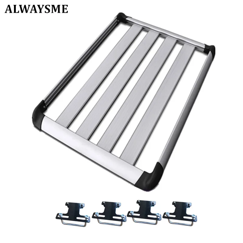 Alwaysme 100x90cm Aluminum Alloy Cargo Carrier Basket / Cargo Roof Rack ...