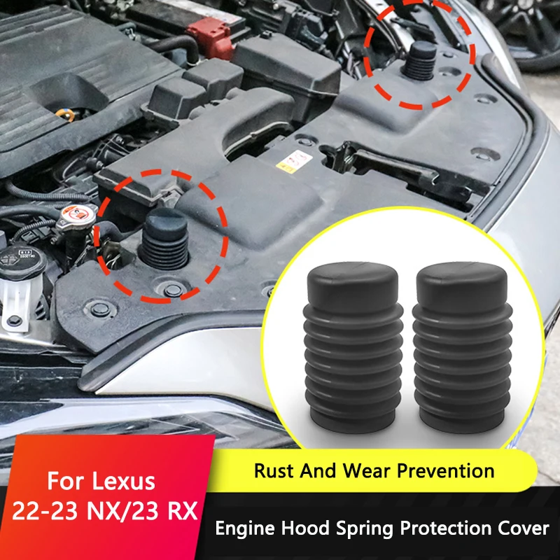 QHCP-Car-Front-Engine-Spring-Protective-Cover-Silicone-Engine-Spring ...