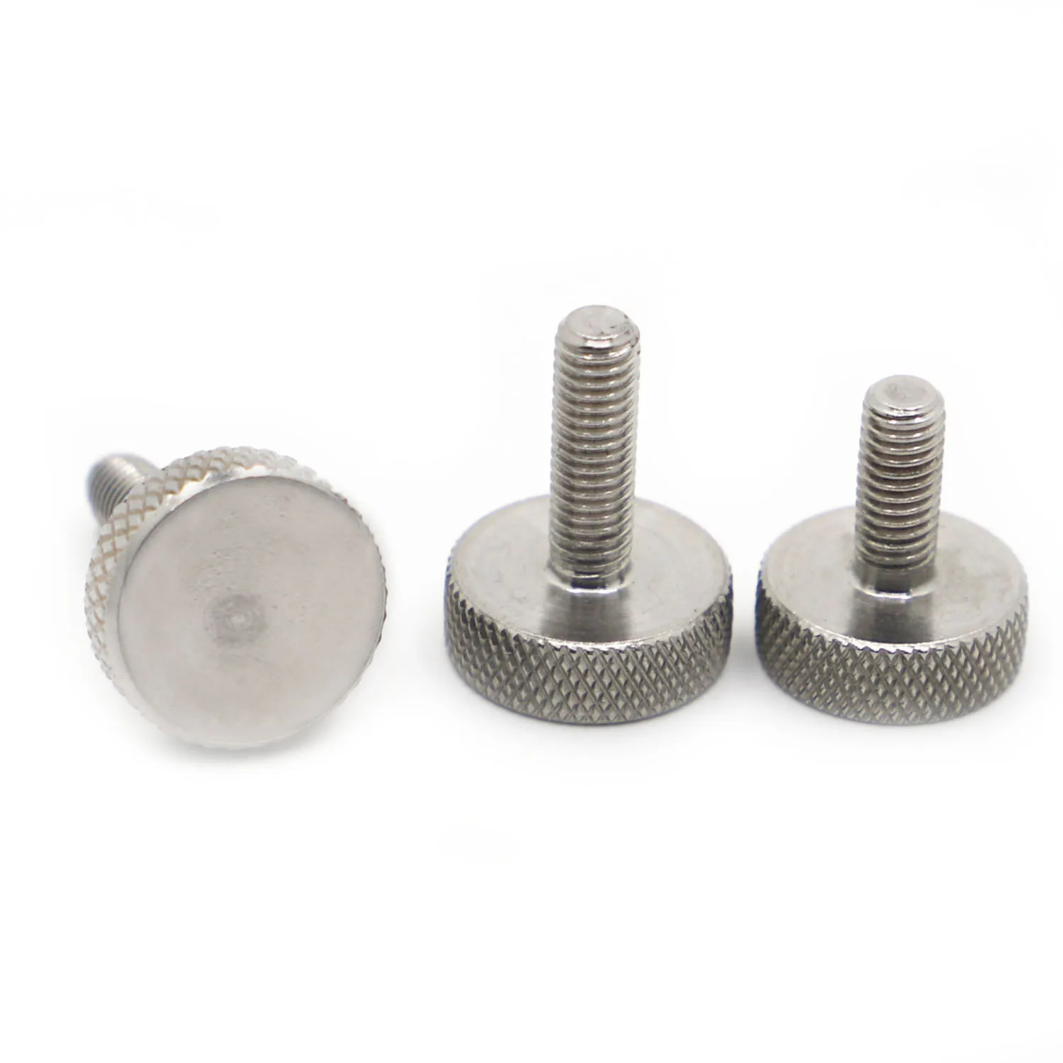 Vis à pouce à tête plate en acier inoxydable M3 M4 M5 M6 M8 M10 304 ...