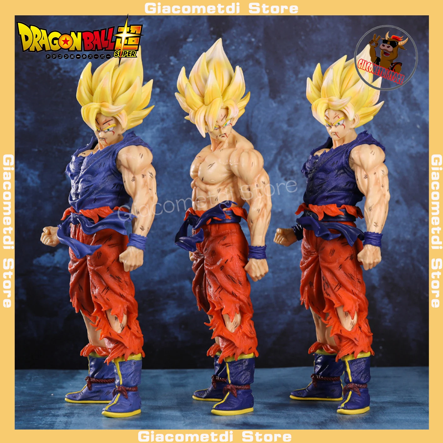 45cm Dragon Ball Z Figure Son Goku Namek Super Saiyan Figurine Action ...