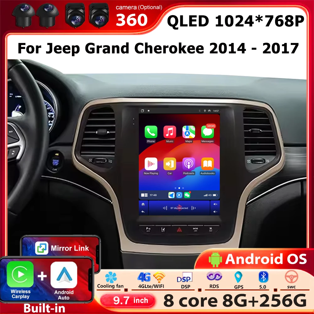Reproductor de vídeo Multimedia de Radio para coche de 9,7 pulgadas ...