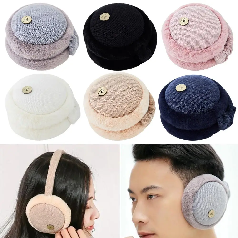 Foldable-Plush-Earmuffs-Soft-Portable-Winter-Ear-Muffs-Ear-Warmer-Women ...