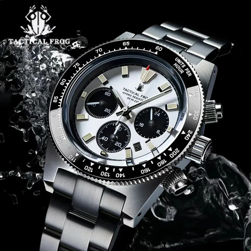 Tactical-Frog-41mm-Men-s-Chronograph-Watch-VS75-Solar-Quartz-Movement ...