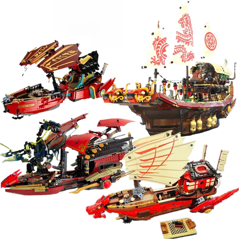 MOC Phantom Series Building Blocks Destiny's Bounty Dragon Boat Sets ...