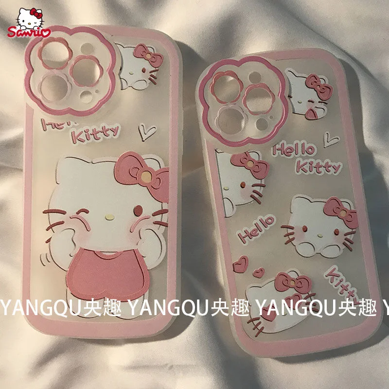New Kawaii Hello Kittys Shockproof Soft Phone Cases for Iphone 13 12 ...