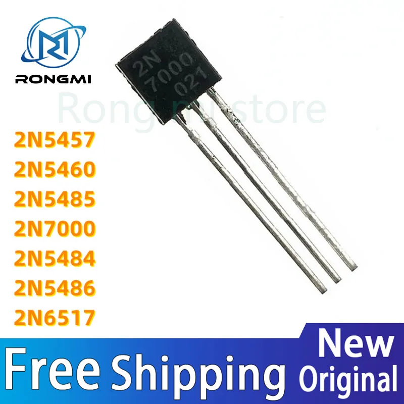 20 個新 2N5457 2N5460 2N5485 2N7000 2N5484 2N5486 2N6517 TO-92 TO92 ...