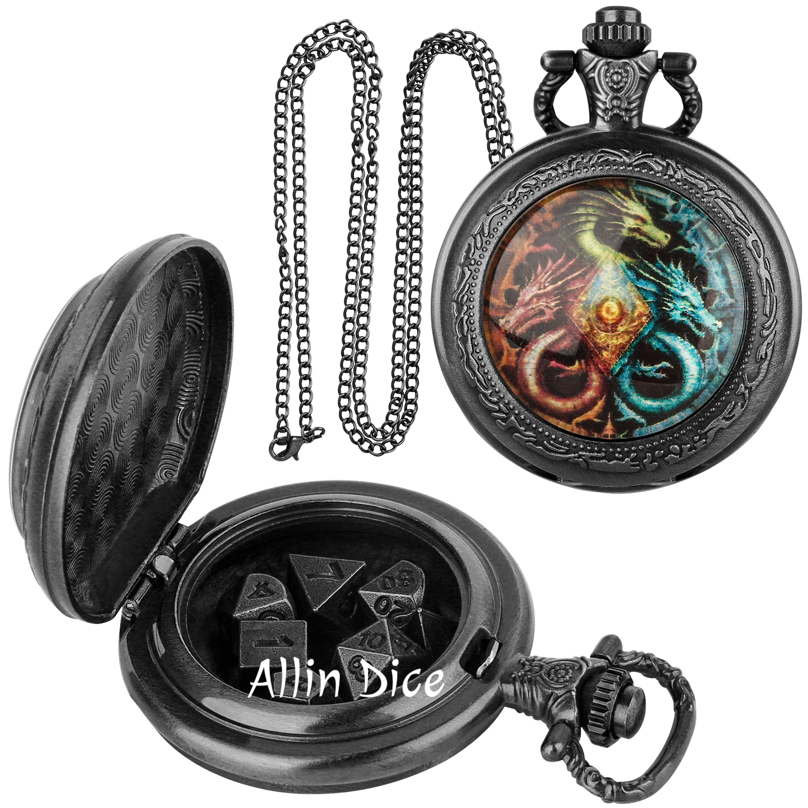 Retro-pocket-watch-dnd-dice-Decoration-Xmas-Halloween-Gifts-6mm-Mini ...