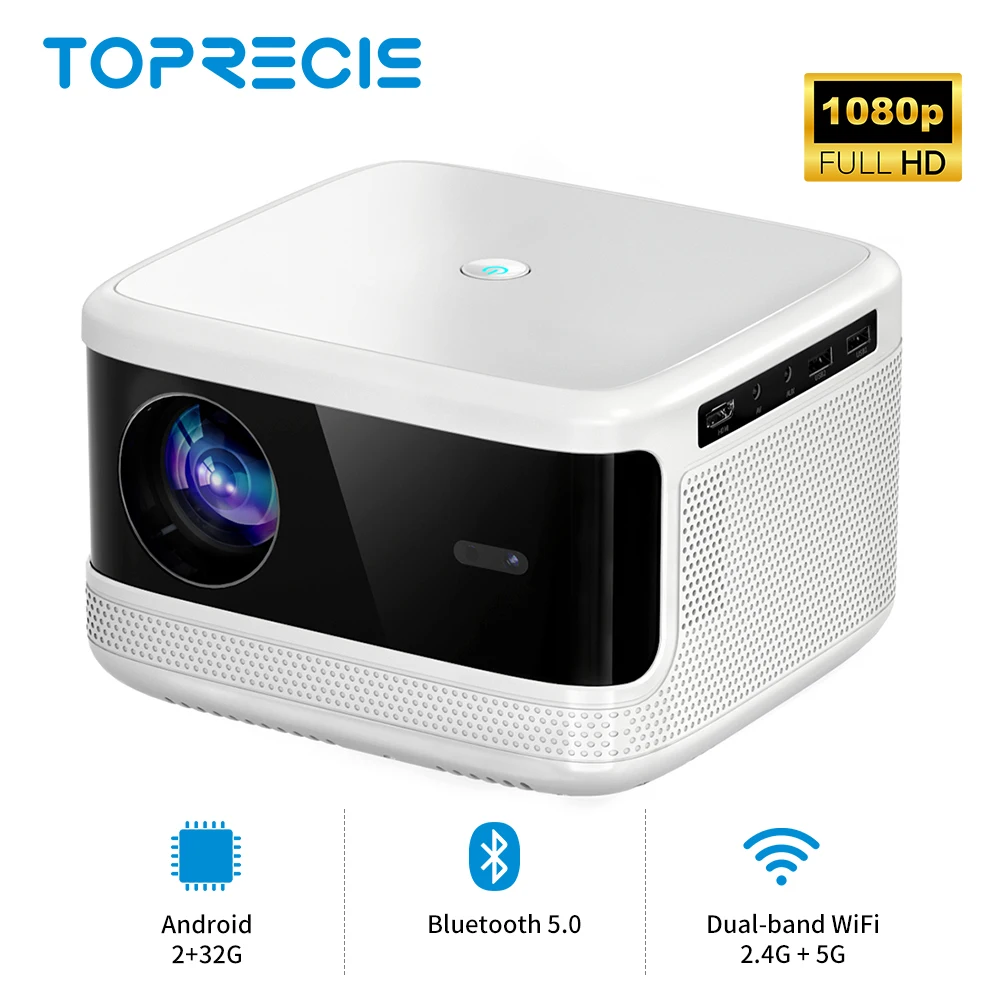 TOPRECIS-T40-Android-Wifi-4k-Smart-Portable-Projector-with-WiFi-and ...