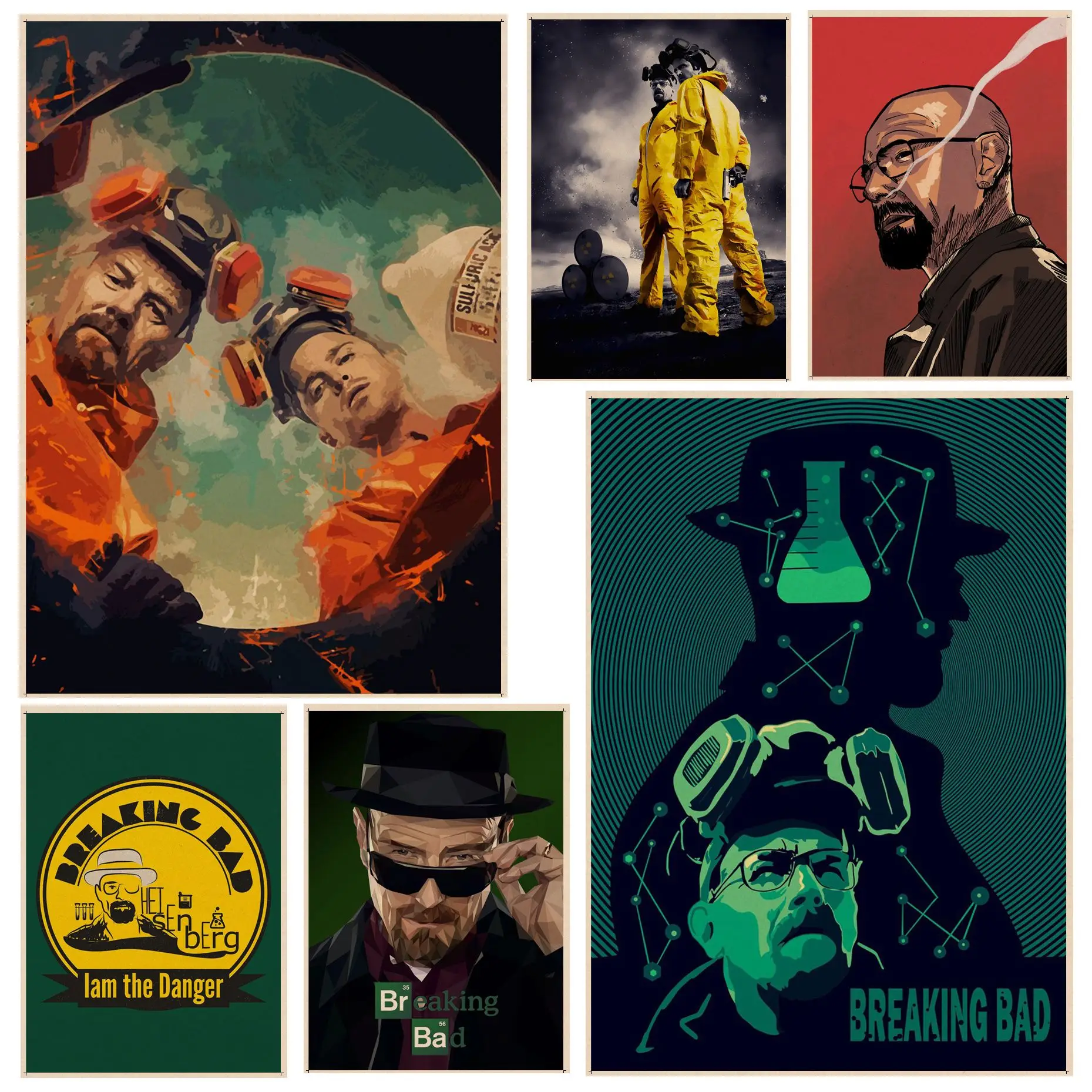 Breaking-Bad-Movie-Posters-Decoracion-Painting-Wall-Art-Kraft-Paper ...