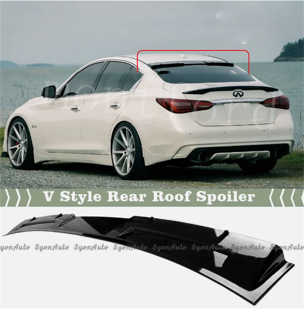 For-Infiniti-Q50-Q50S-roof-spoiler-2014-2015-2016-2017-ABS-material ...