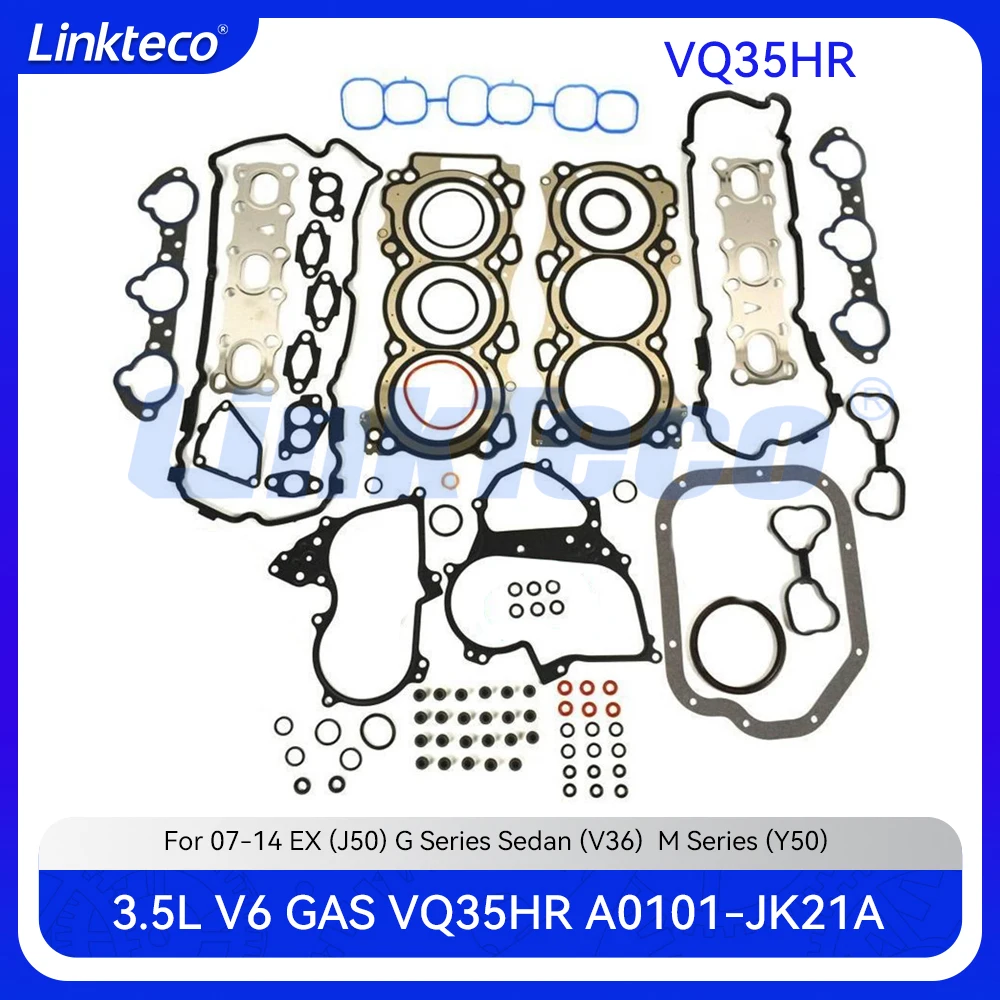 Engine Cylinder Head Full Gasket Set Fit 3.5 T L V6 GAS VQ35HR For 07 ...