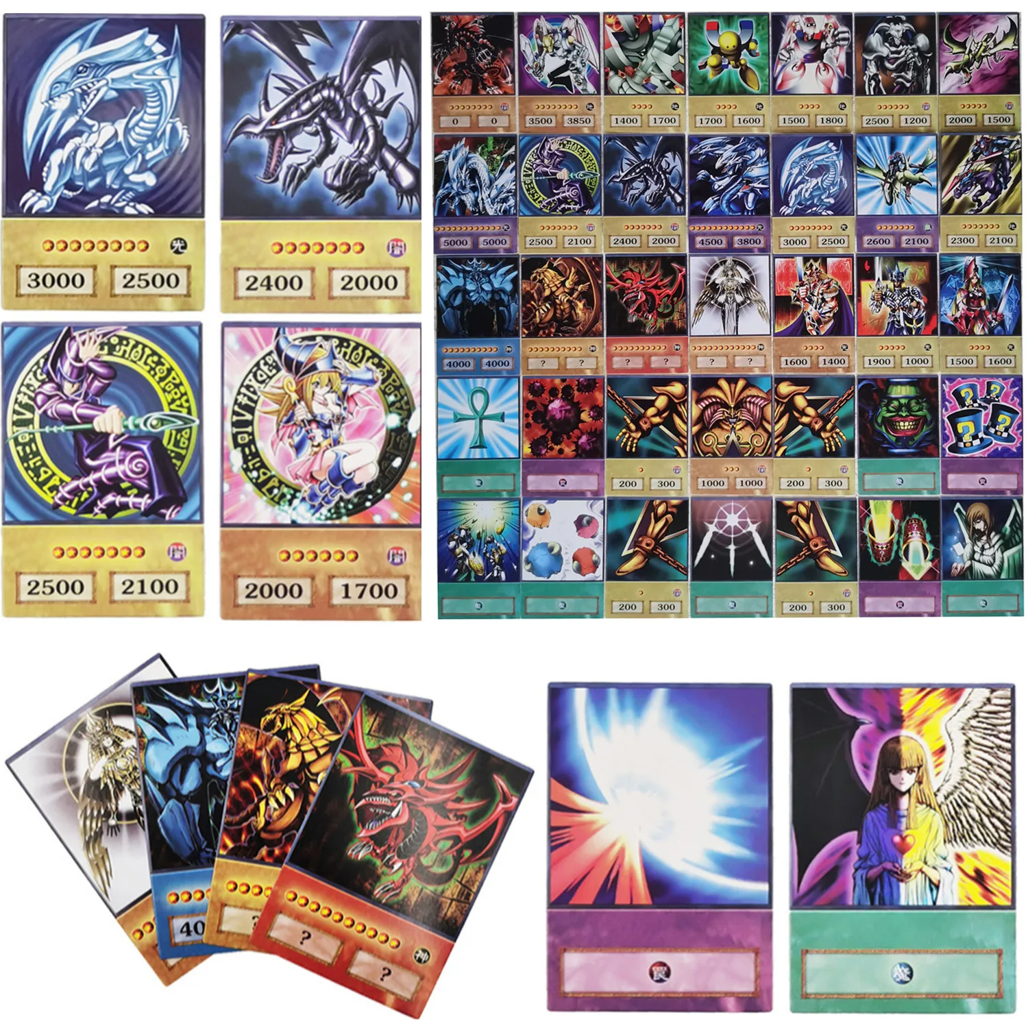 100PCS Yu Gi Oh Flash Card Japanese Different Anime Style Card Dueling ...