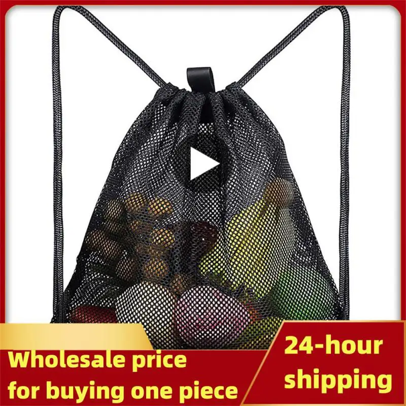 Portable-Multifunctional-Drawstring-Mesh-Bags-Gym-Sports-Basketball ...