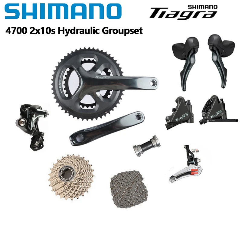 Conjunto Shimano Tiagra 4700 2x10s Hidráulica 165/170/172.5/175 ...