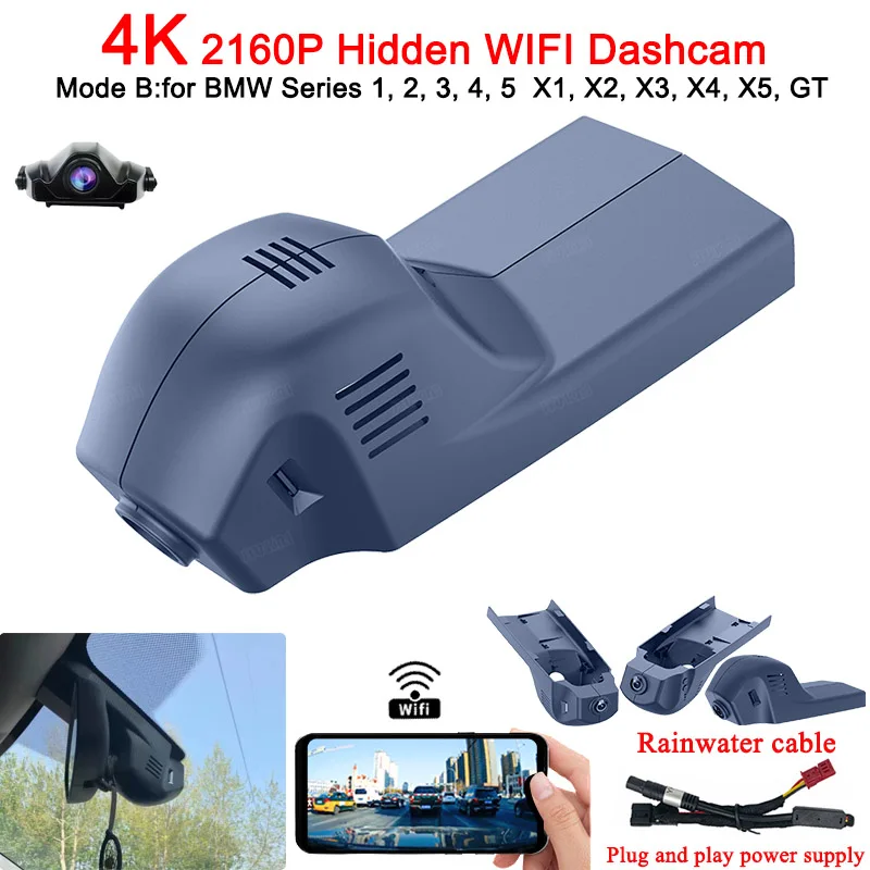 4K-HD-2160P-Plug-and-Play-WIFi-Car-DVR-Video-Recorder-Dual-Lens-Dash ...