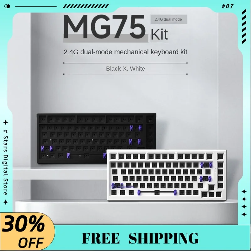 Original-MG75-Wired-Mechanical-Keyboard-Kit-Dual-Mode-Customized-Hot ...
