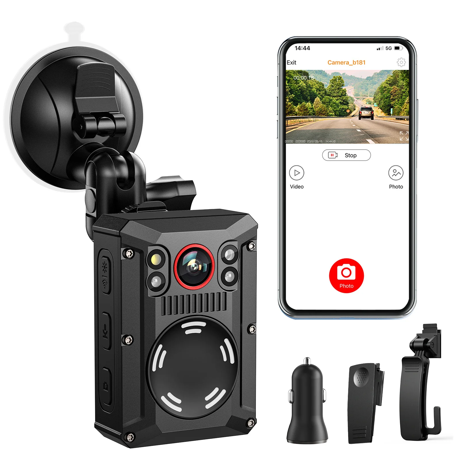 WIFI Mini Camera GPS 4K Body Camera 128G 3500mAh Battery 11 Hours ...
