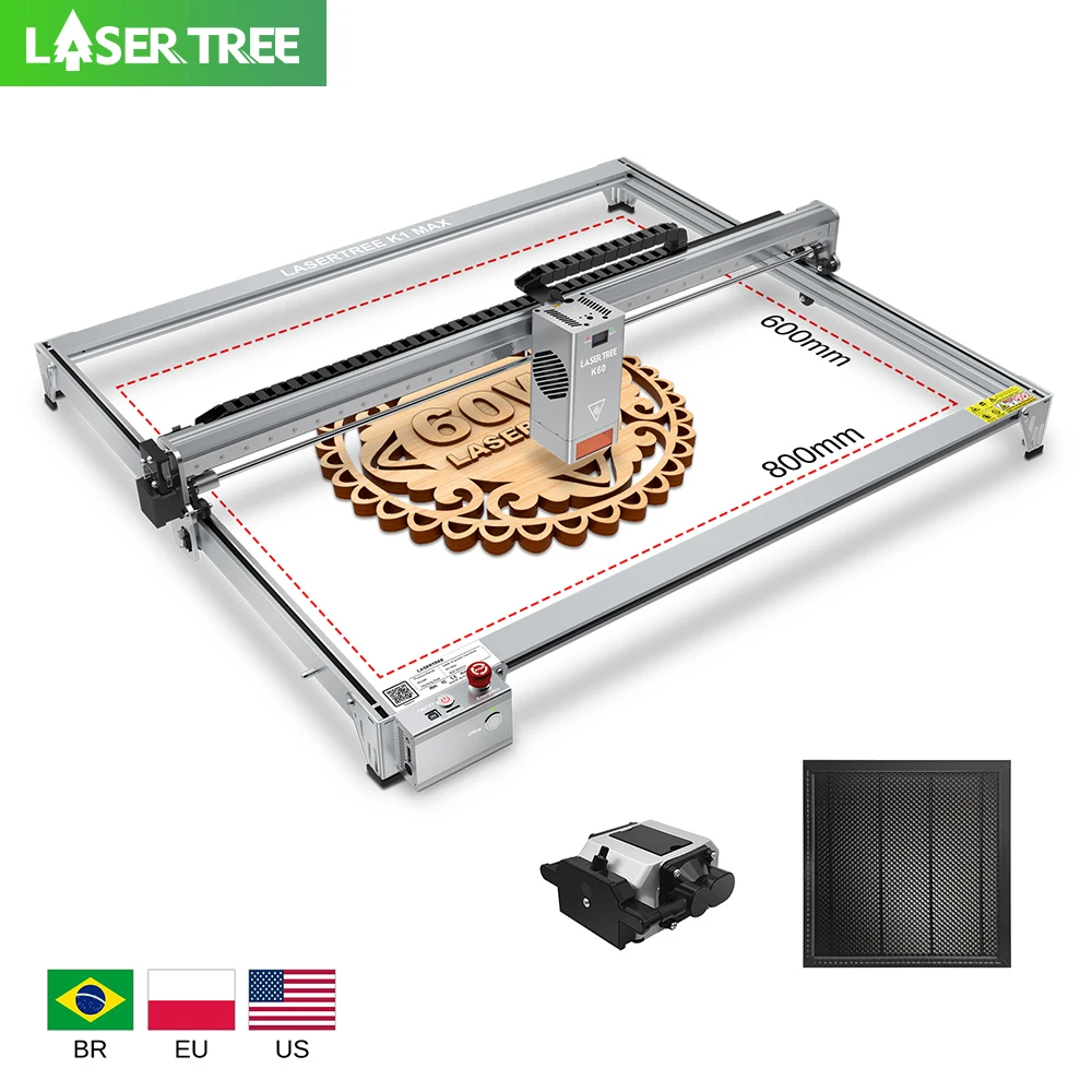 LASER-TREE-K1-MAX-Laser-Engraver-with-60W-Laser-Module-Engraving ...