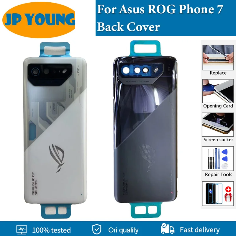 Original-New-Back-Glass-For-Asus-ROG-Phone-7-Pro-Back-Cover-Door-Rear ...