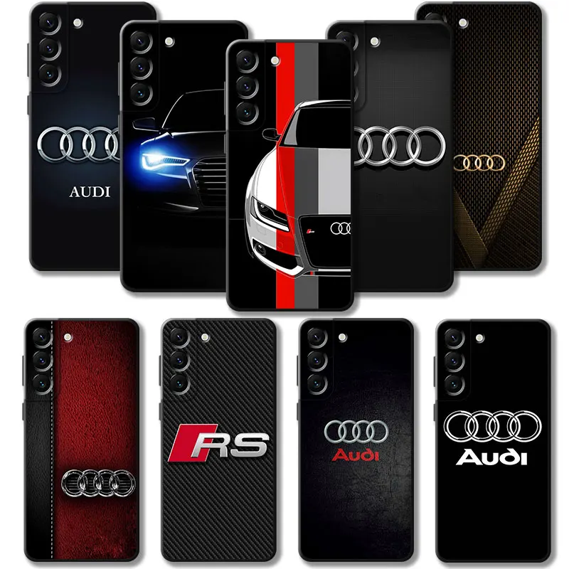 Coque de téléphone en TPU avec logo Audi, pour Samsung Galaxy S23 Ultra ...