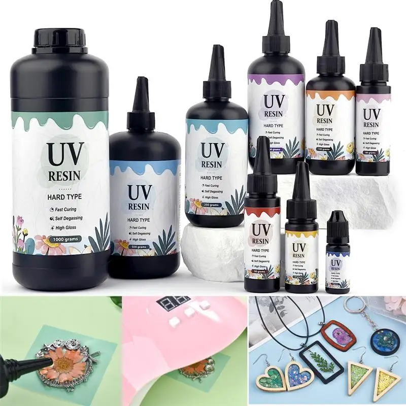 Pegamento-duro-de-resina-UV-Gel-de-curado-Solar-transparente-ultravioleta-resina-epoxi ...