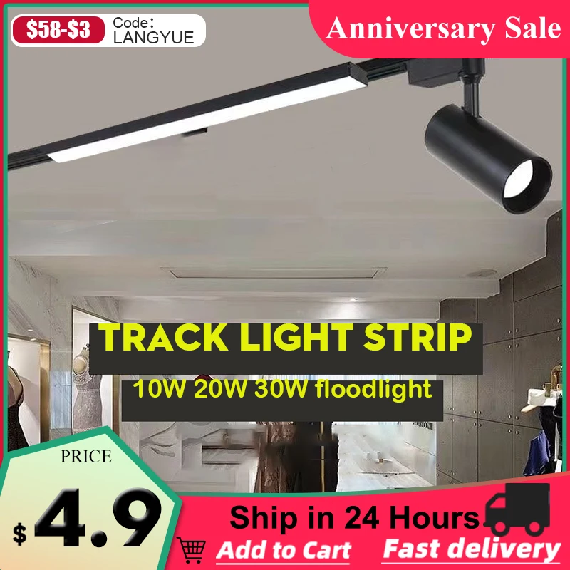 Led-Track-Light-Spot-LED-10W-20W-30W-Wall-Lamp-Floodlight-COB-Rails ...
