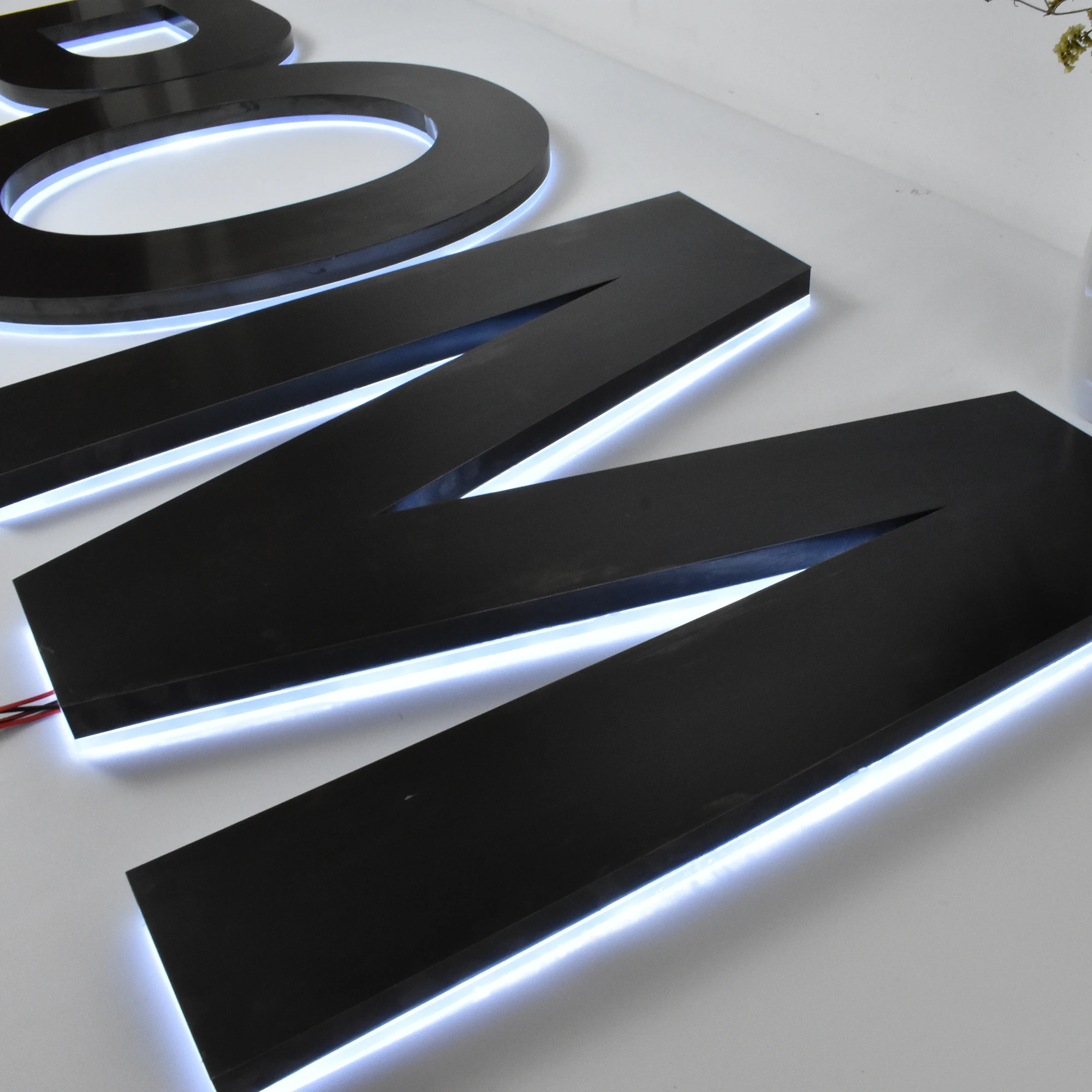 Custom-advertising-3D-LED-halo-lit-stainless-steel-reverse-channel ...