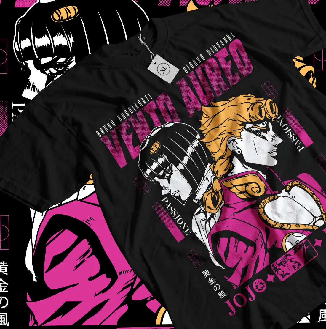 Vento-Aureo-T-Shirt-Jojo-s-Bizarre-Adventure-Josuke-Kawaii-Anime-shirt ...