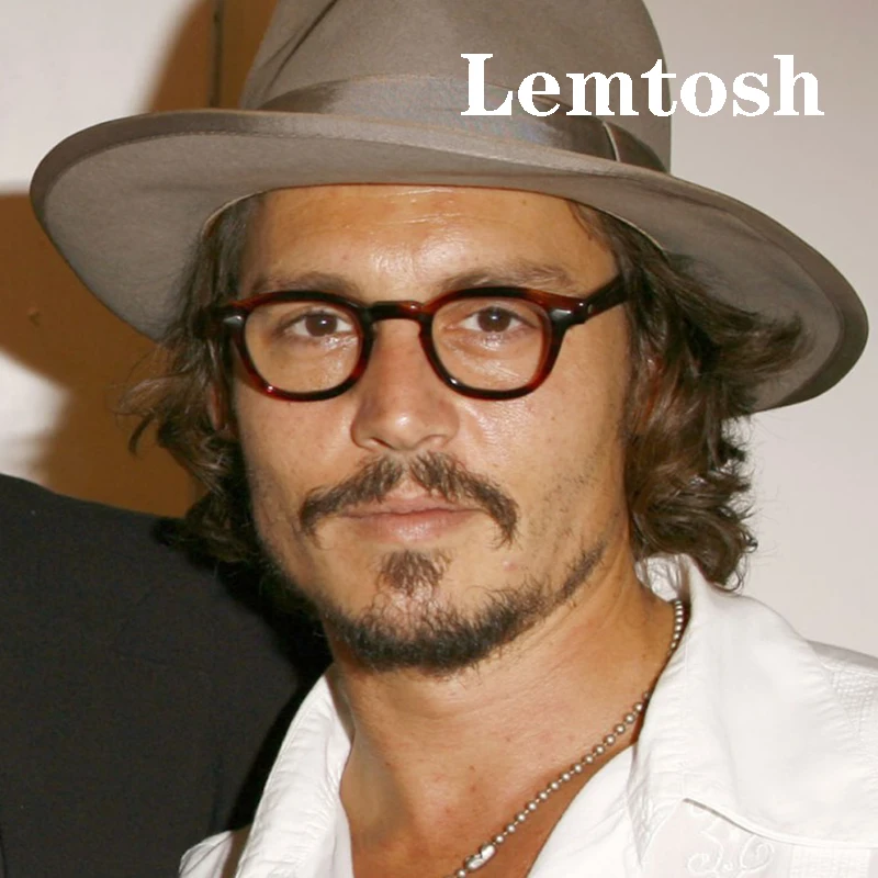 Optical Eyeglasses Frame Men Women Johnny Depp LEMTOSH Vintage Glasses ...