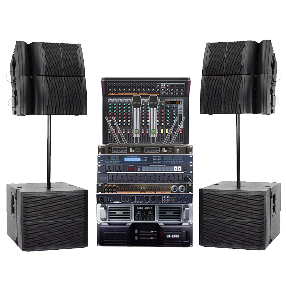 Vrx-932-line-array-speaker-dj-sound-system-set-empty-cabinet-speaker ...