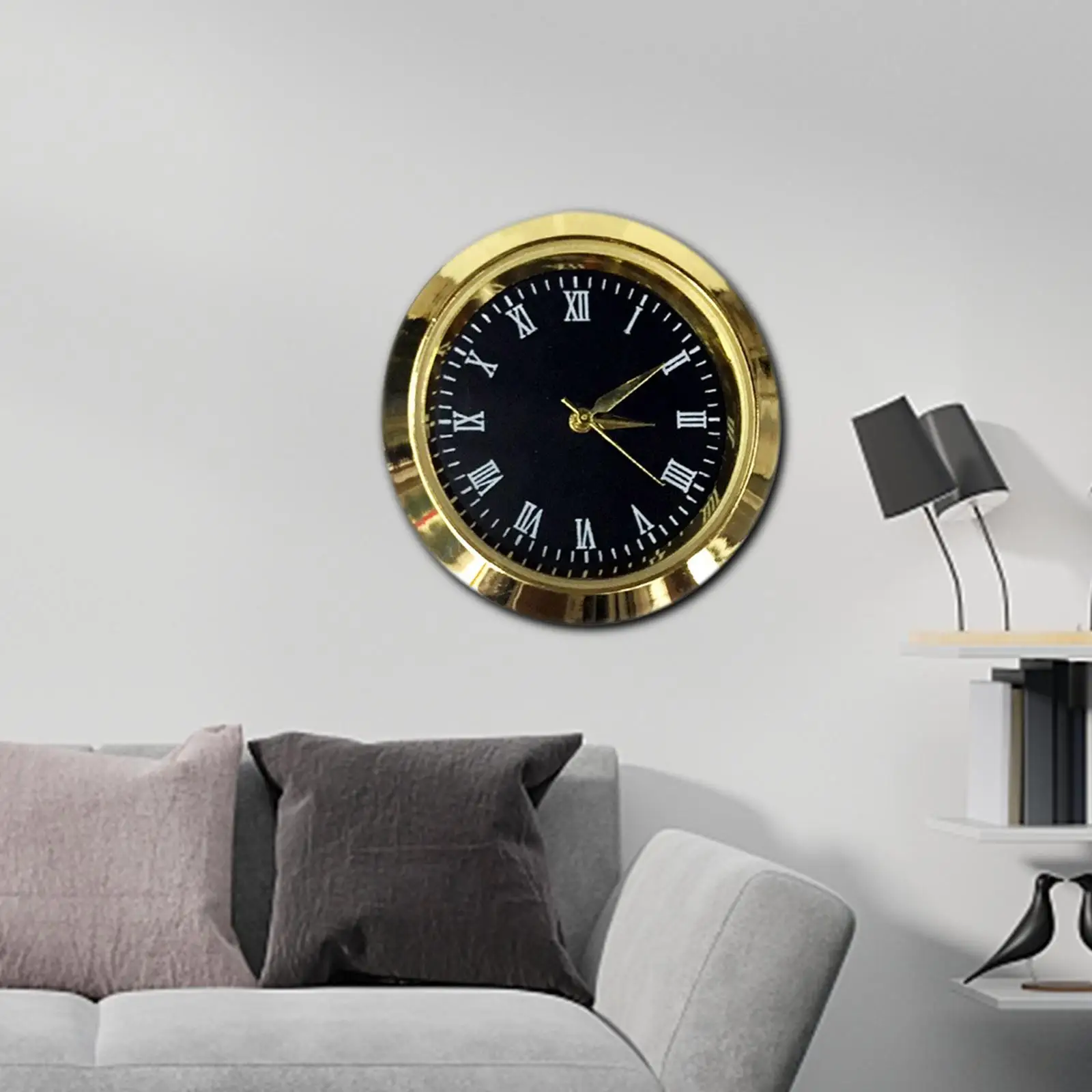 Round-Clock-Insert-Easy-to-Read-Clock-Face-for-Table-Desk-Clock ...