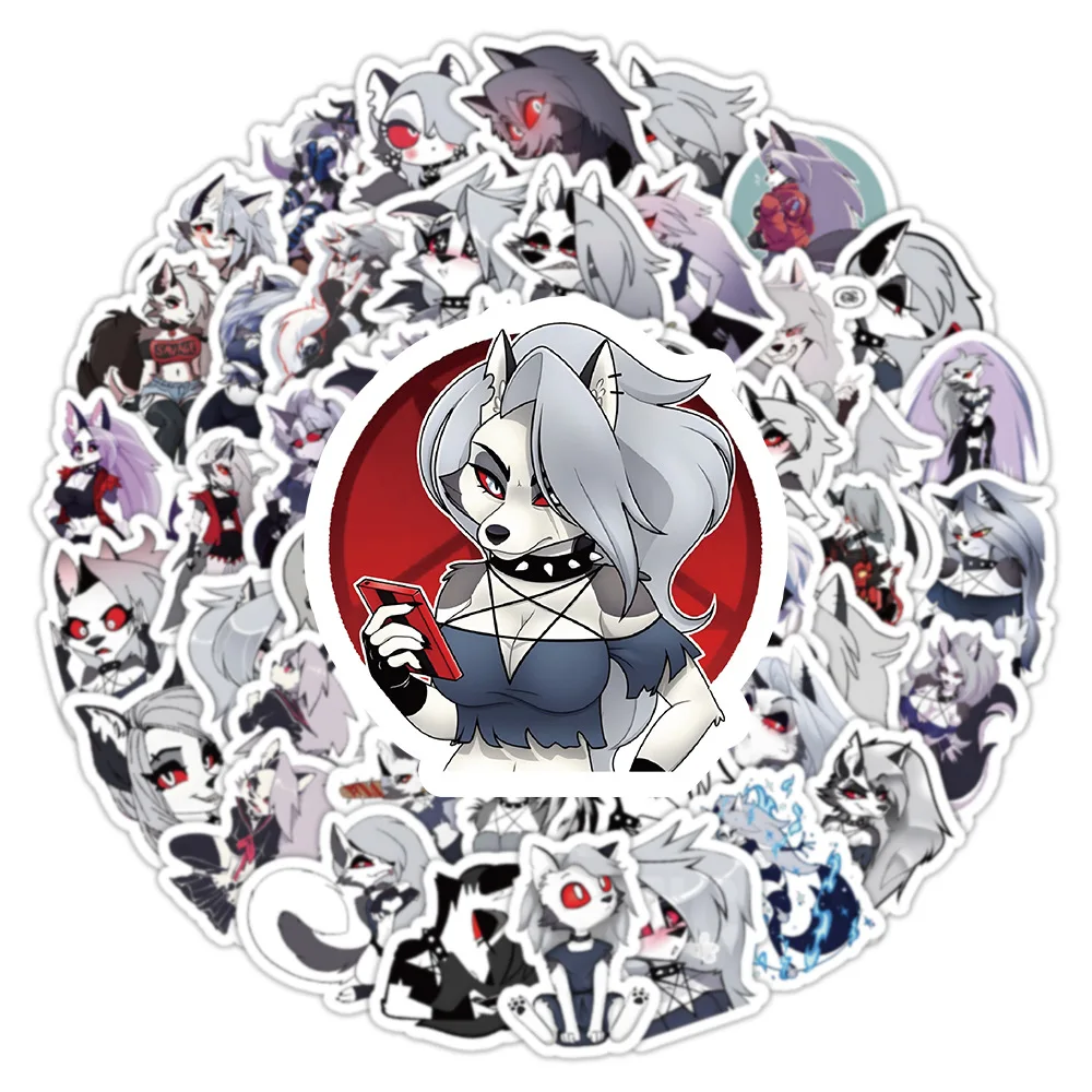 50-100Pcs-Cartoon-Anime-Dog-Loona-Graffiti-Stickers-Decal-for ...