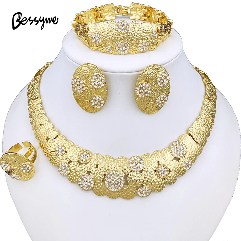 Dubai-Gold-Color-Jewelry-Set-For-Women-Quality-18K-Gold-Plated-Fashion ...