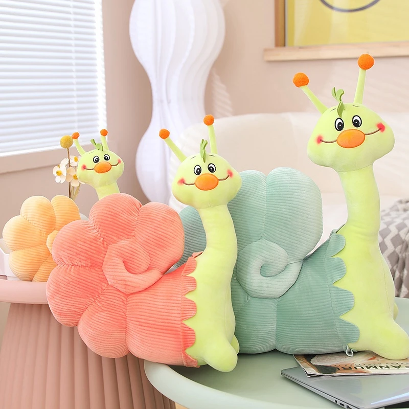 25/40CM Creative Animal Snail Plush Toy Stuffed Soft Simulation Snail ...