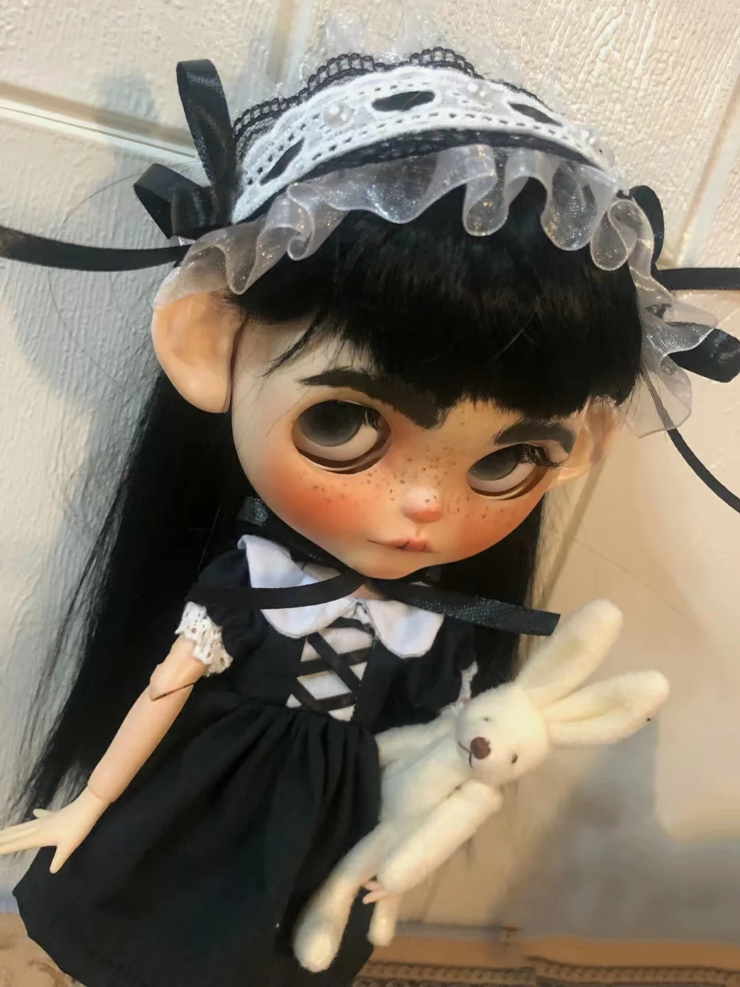 Bjd-blythe-roupas-preto-maid-saia-terno-para-1-6-30cm-blythe-bonecas ...
