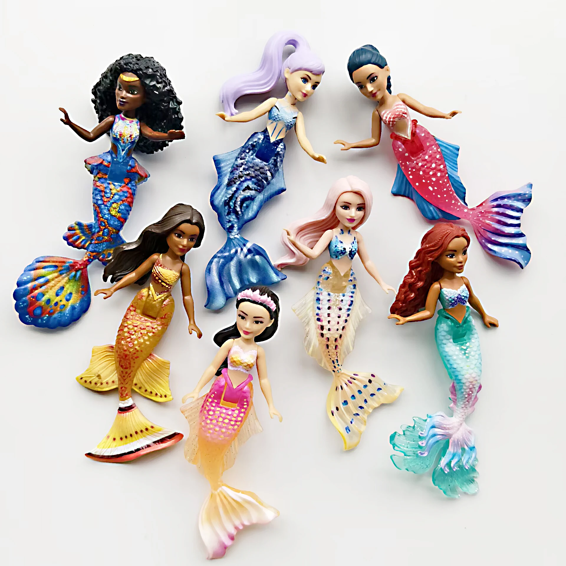 Original-New-Mini-Mermaid-Doll-11-12cm-Beautiful-Ocean-King-Princess ...