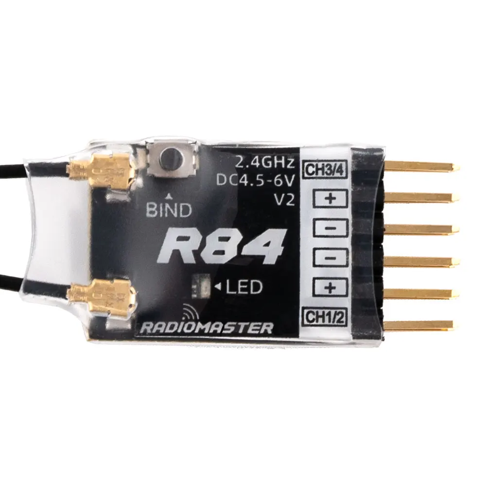RadioMaster-R84-V2-4ch-SFHSS-Compatible-PWM-RC-Receiver-for-Frsky-D8 ...