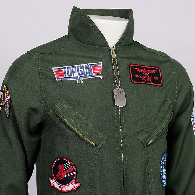 Uniforme bordado de la película Top Gun para hombre, Cosplay de la ...