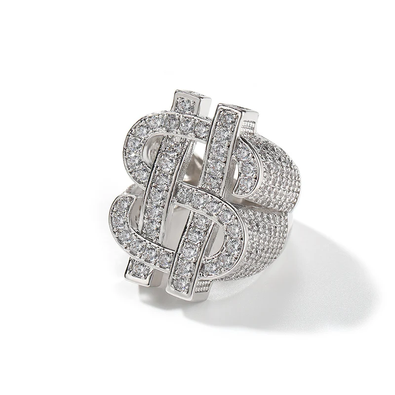 Hip-Hop-5A-CZ-Stone-Paved-Bling-Iced-Out-Dollars-Money-Sign-Rings-for ...