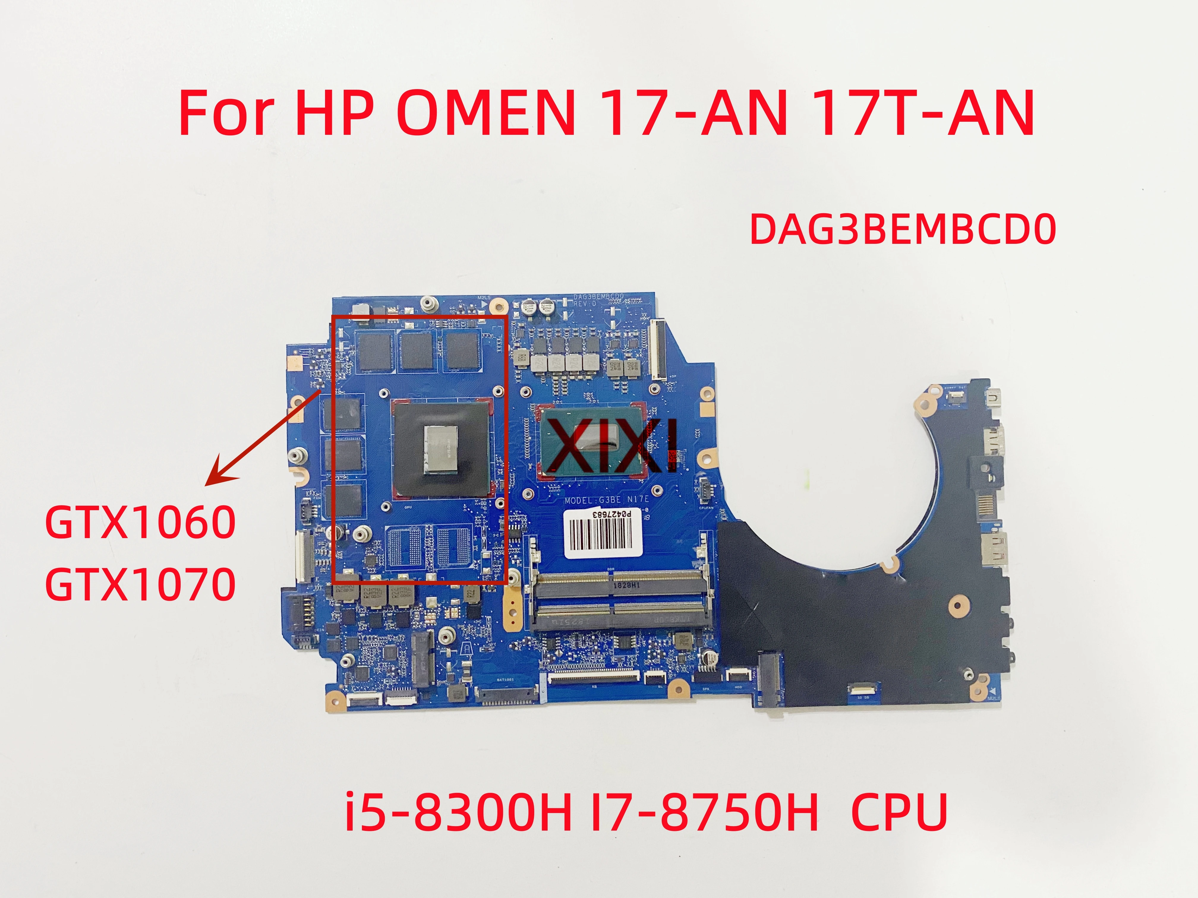 Dag3bembcd0 For Hp Omen 17-an 17t-an Laptop Motherboard With I5-8300h ...