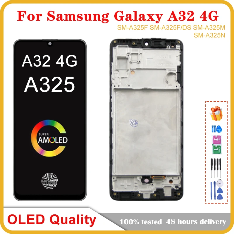 New-OLED-For-Samsung-Galaxy-A32-4G-A325-A325F-LCD-SM-A325M-SM-A325F-DS ...