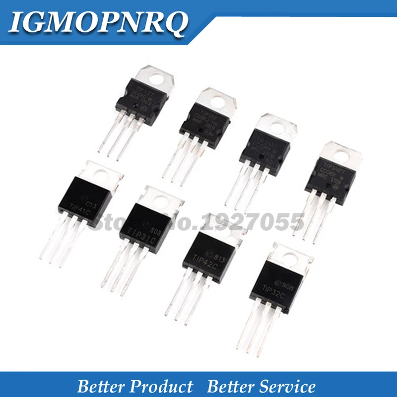 10PCS-TIP31C-TIP32C-TIP41C-TIP42C-TIP127-TO-220-TIP102-TIP107-TIP112 ...