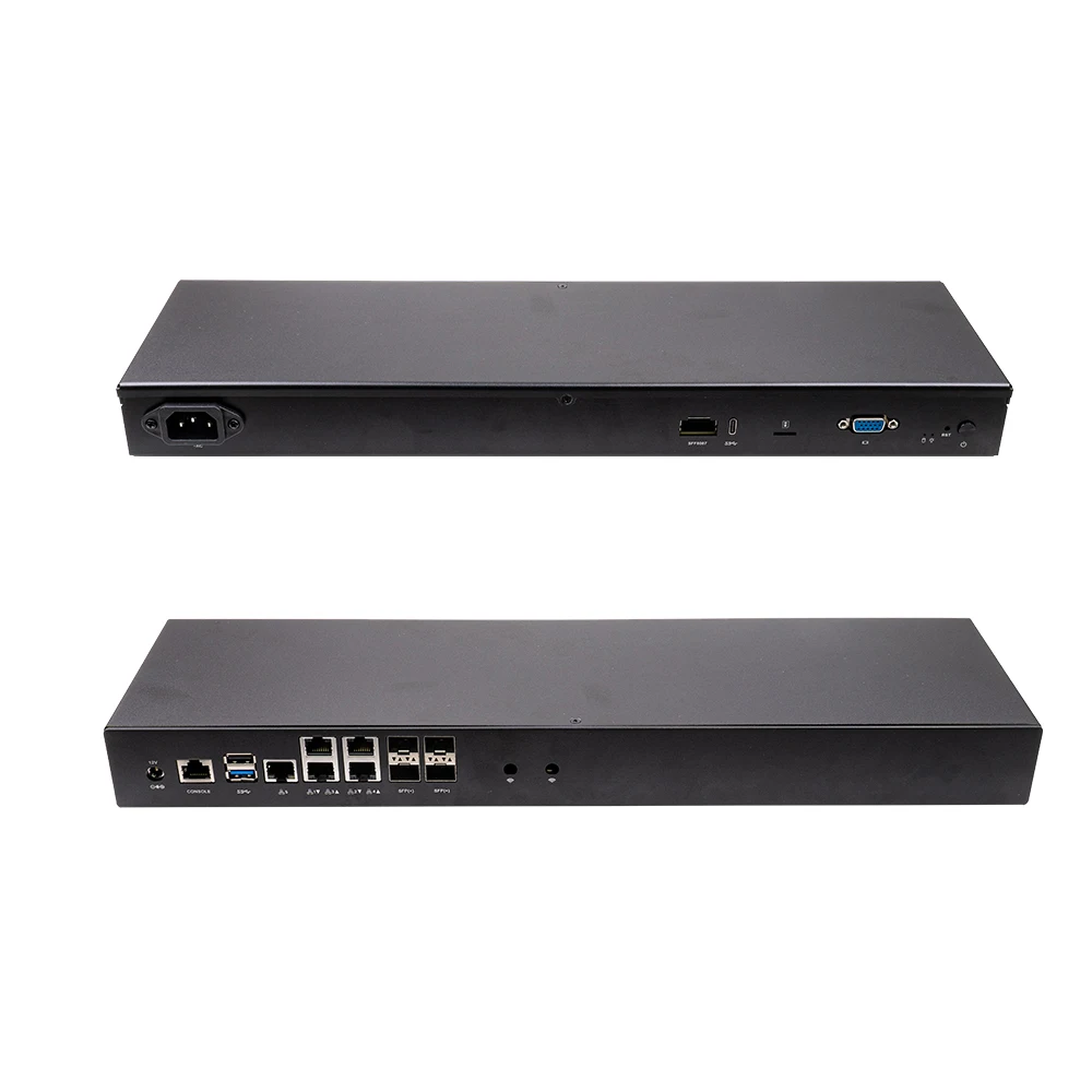 Qotom Q20331G9 1U Rack Chassis Mini PC 5*2.5G Lan 4 SFP+ Atom C3338R ...