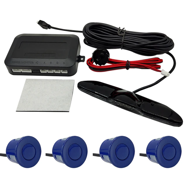New LED Parking Sensor System Backlight Monitor Display Kit Backup ...