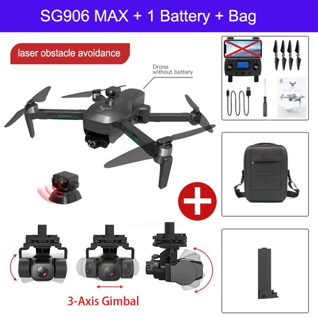 SG906 MAX2 Professional Drones 360 Laser Obstacle Avoidance 4K Camera ...