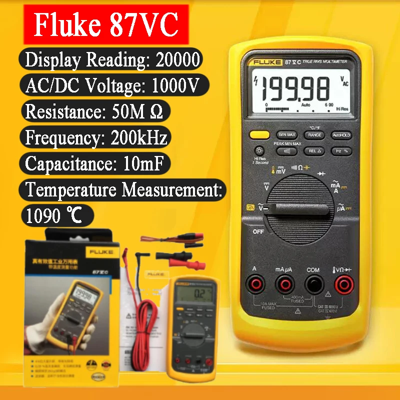 Mult-metro-Industrial-FLUKE-87V-87VC-FLUKE-87V-MAX-instrumento-Industrial-de-alta-precisi-n ...