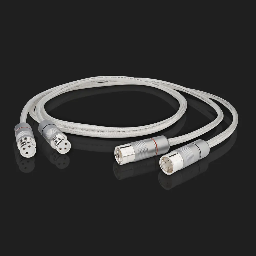 ONE-PAIR-X451-99-998-Pure-Silver-XLR-Balanced-Cable-HiFi-Audio ...