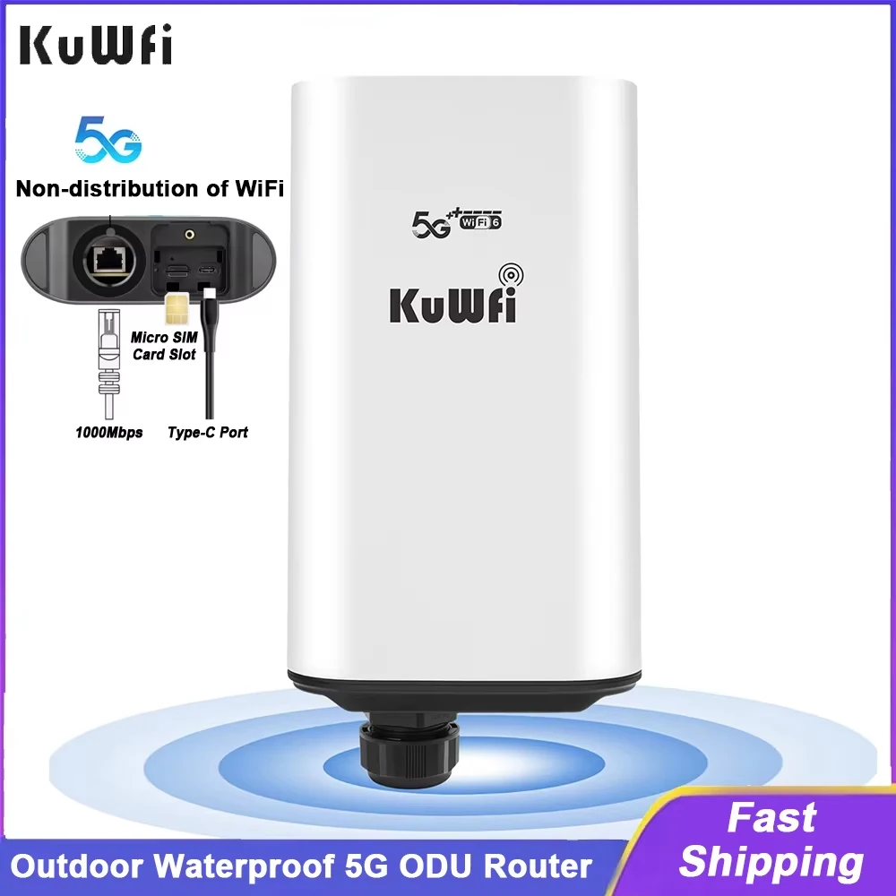 KuWFi-Outdoor-5G-ODU-Router-IP66-Waterproof-Router-with-SIM-Card-Slot ...