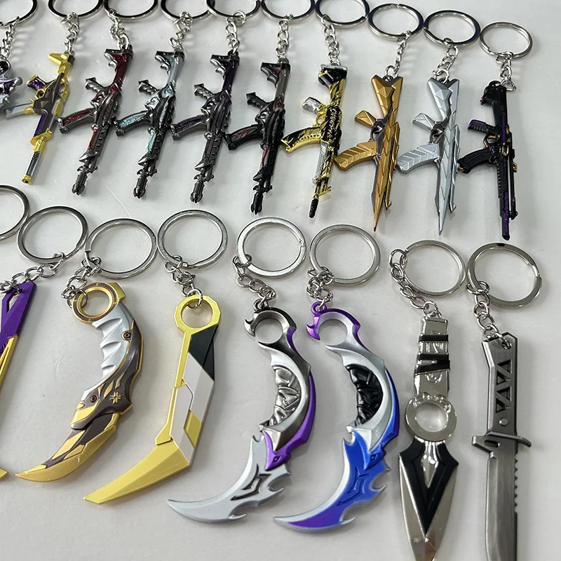 Valorant-Keychain-Weapon-Blind-Box-9cm-Game-Peripheral-Mini-Metal-Model ...